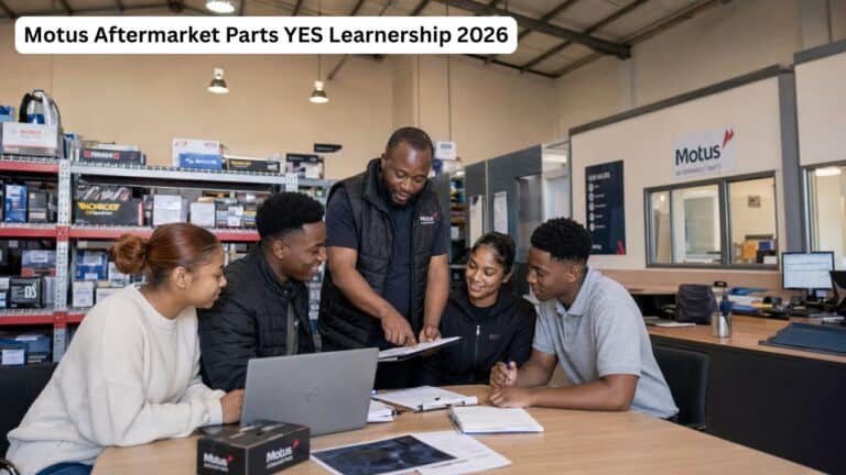 Motus Aftermarket Parts YES Learnership 2026 Opens for Young People ...
