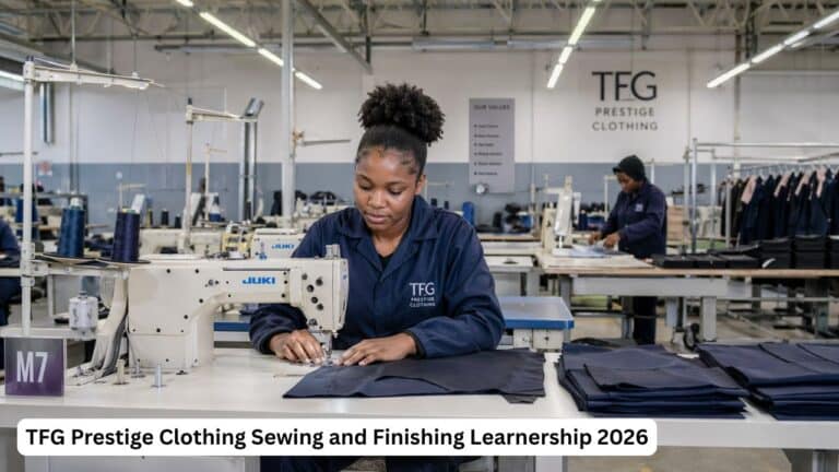 TFG Sewing and Finishing Learnership 2026 Opens for Grade 9 to Matric ...