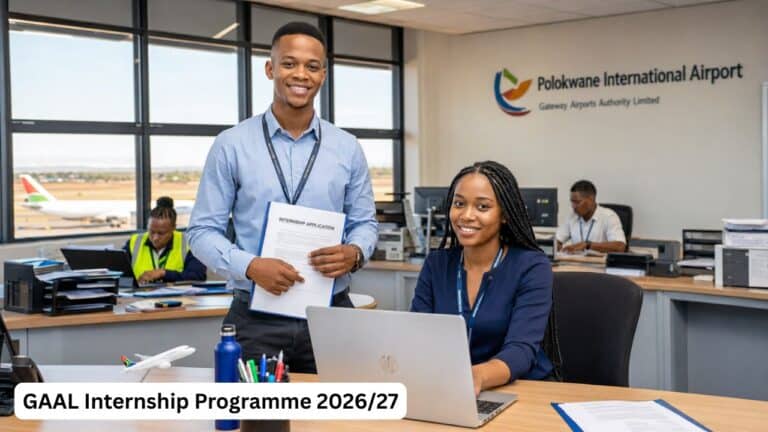 GAAL Internship Programme 2026/27 Offers R7,000 Monthly Stipend For ...