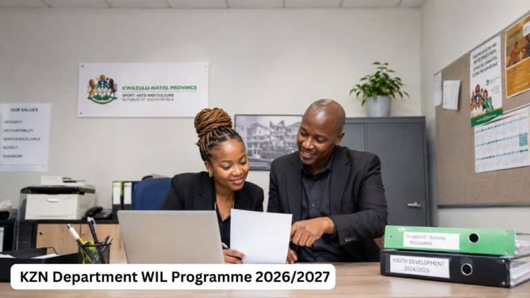 KZN Department WIL Programme 2026/2027: R5 865 Monthly Stipend