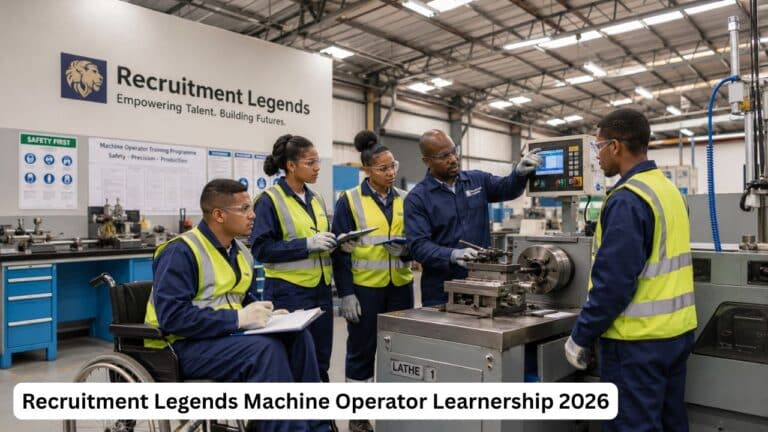 Recruitment Legends Machine Operator Learnership: Manufacturing ...