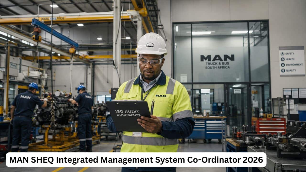 MAN SHEQ Integrated Management System Co-Ordinator 2026: Permanent ...